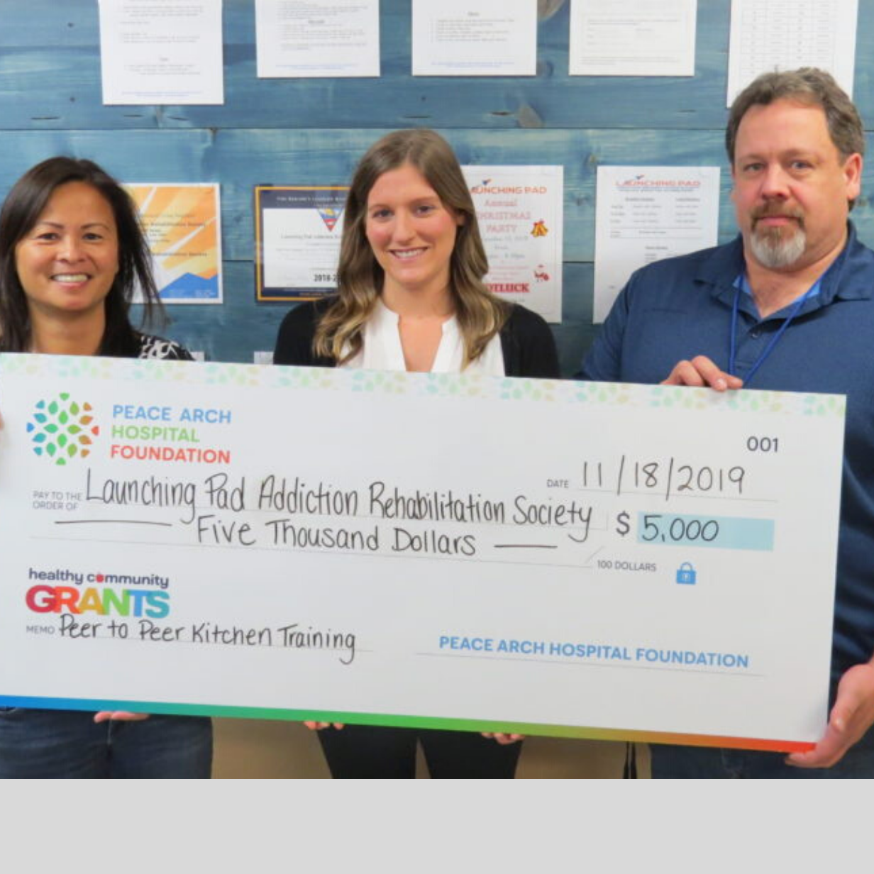 Healthy Community Grant Supports Addiction Recovery Program - Peace ...