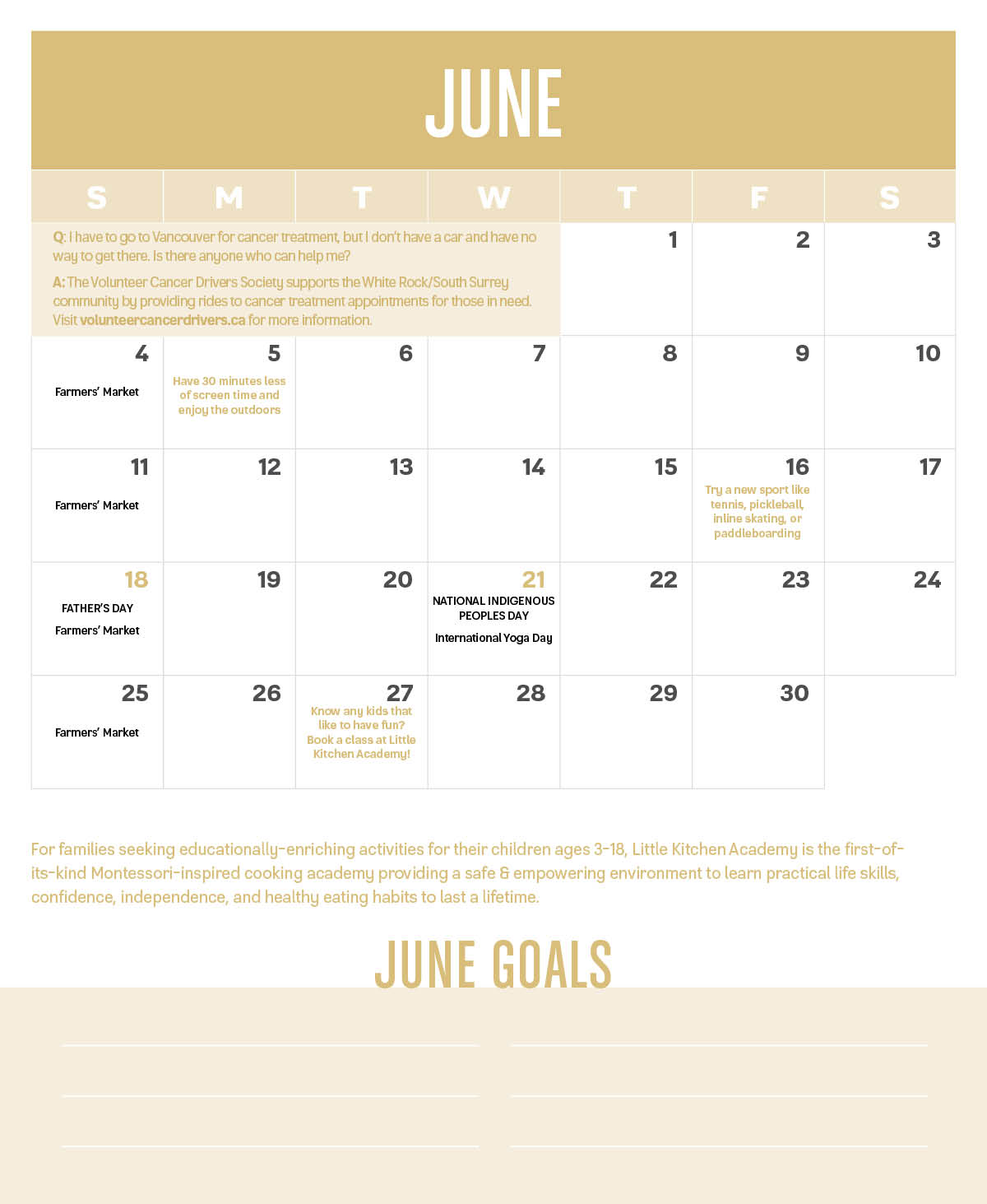 2023 Health & Wellness Calendar